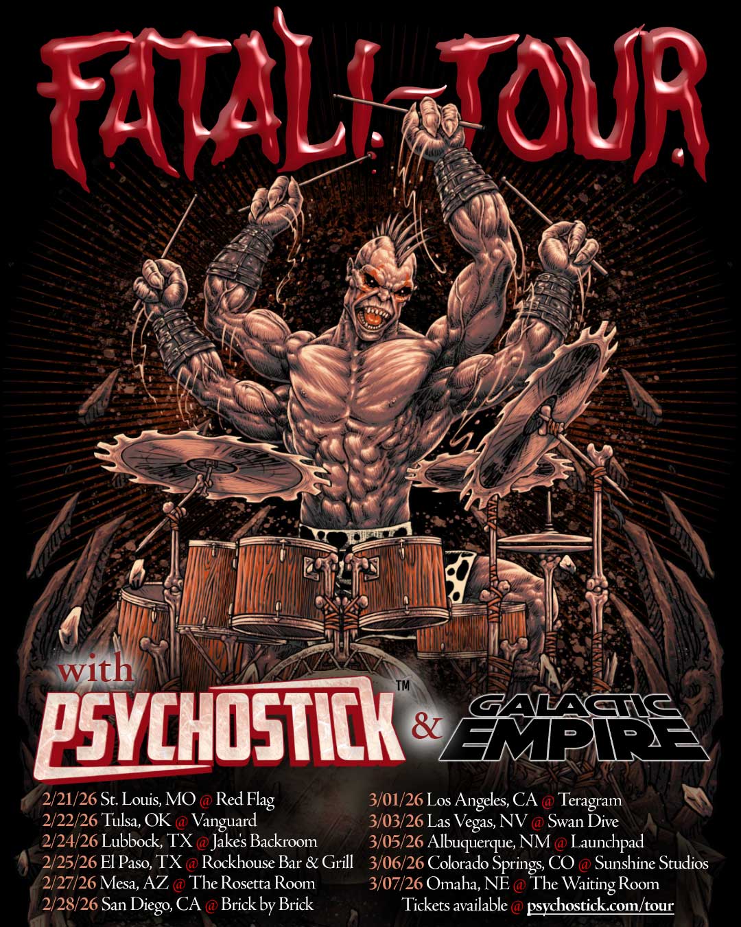Psychostick - Psychostick Tour, Shows, Events